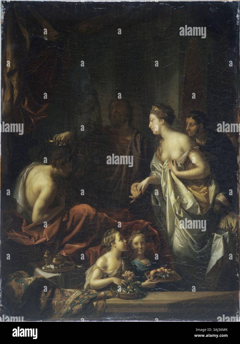 This 1720 oil painting by Adriaen van der Werff depicts Seleucus I ...