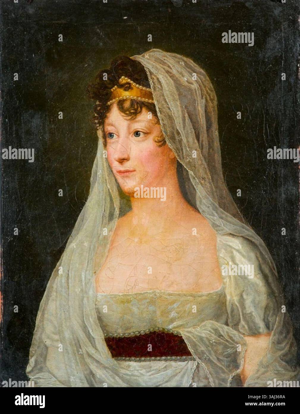 This 19th-century portrait of Princess Louise Eleanore of Hohenlohe ...
