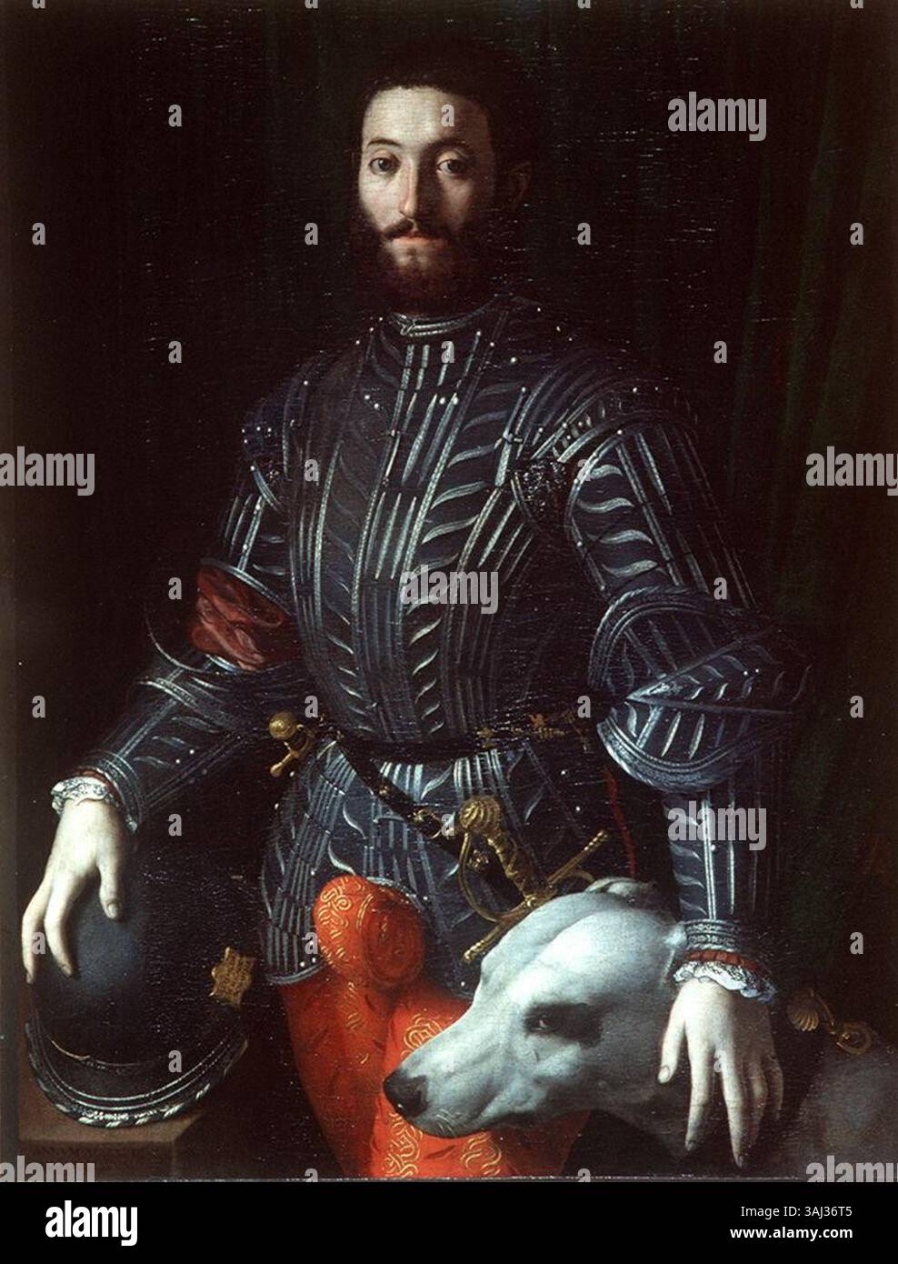 'Portrait of Guidobaldo II della Rovere', painted by Bronzino between ...