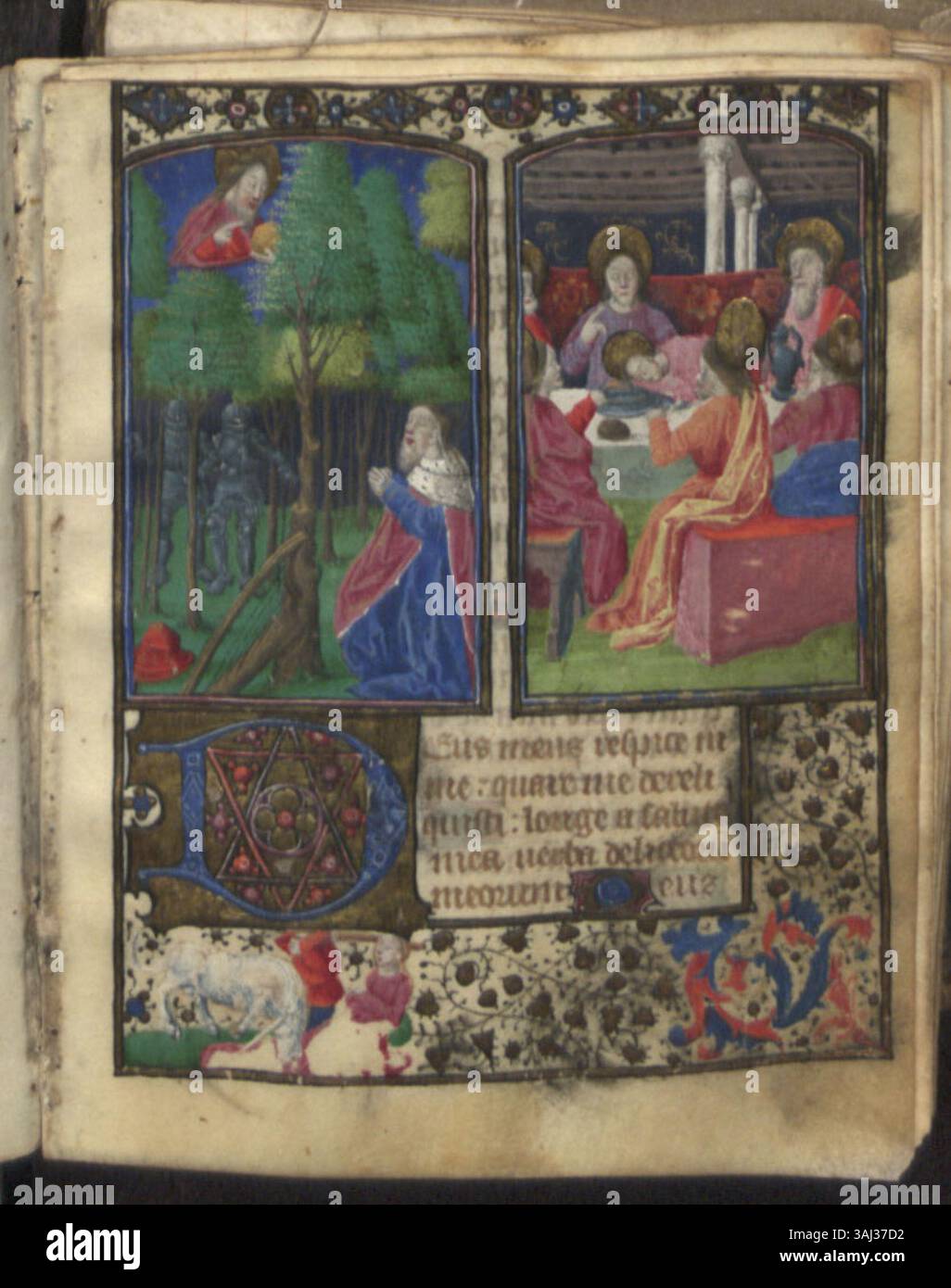 The manuscript illumination from the 1463 Breviary, created by the ...