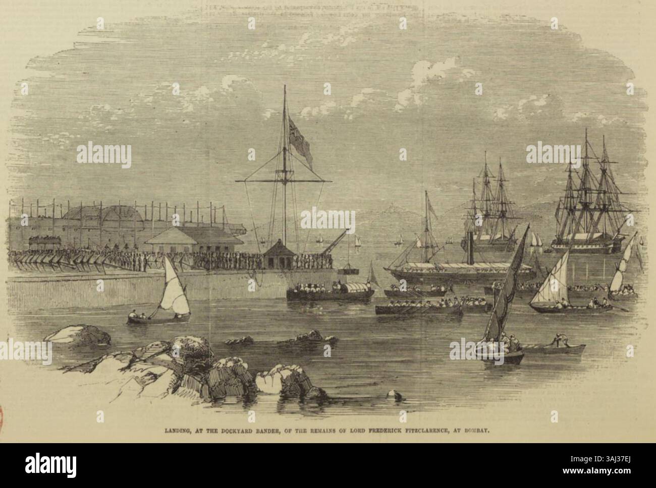 This wood engraving from The Illustrated London News, dated 17 February ...