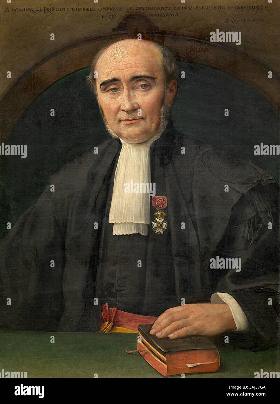 This 1886 portrait by Charles Verlat depicts Théophile Smekens, with an ...