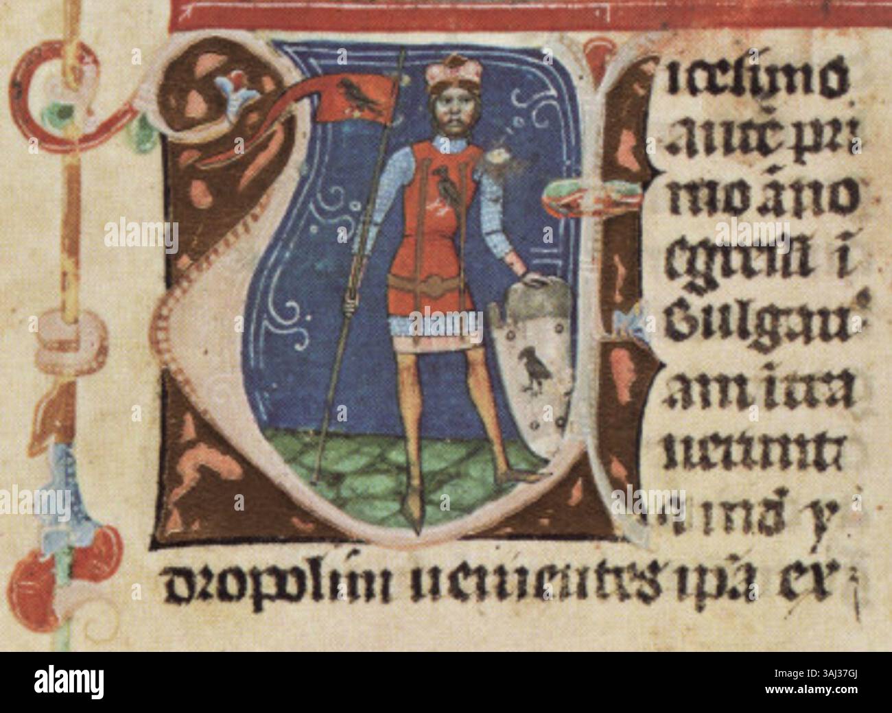 This miniatures painting from the 1360s, from the Képes Krónika ...