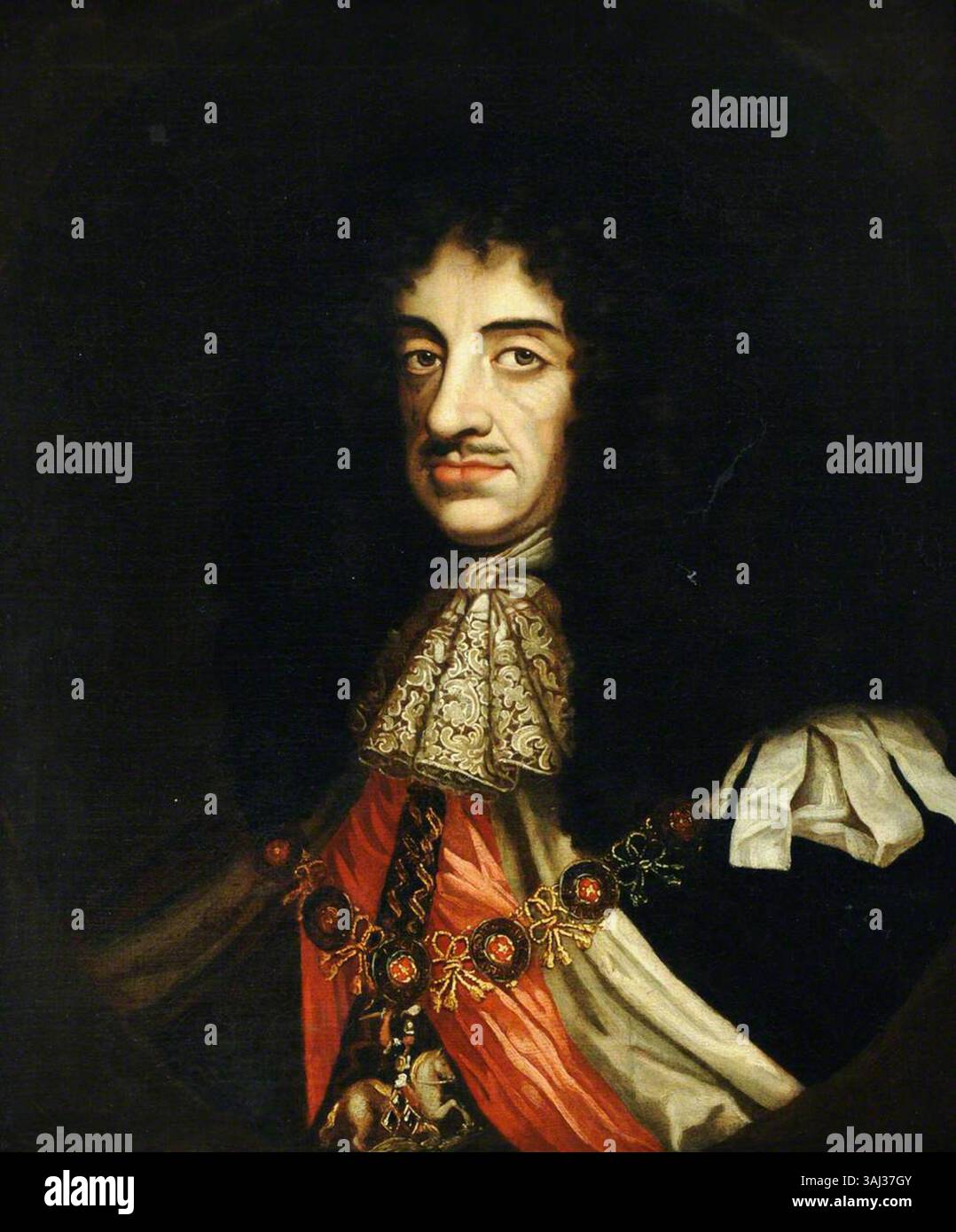 This portrait of King Charles II, painted in the late 17th century ...