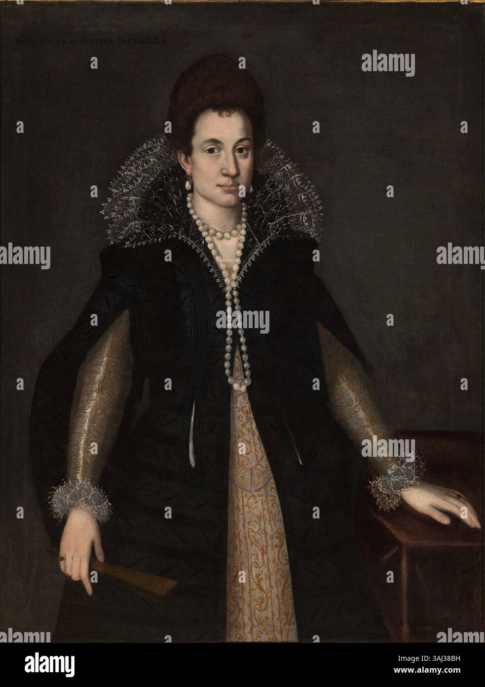 This 16th-17th century portrait represents Princess Eleonora Orsini, an ...