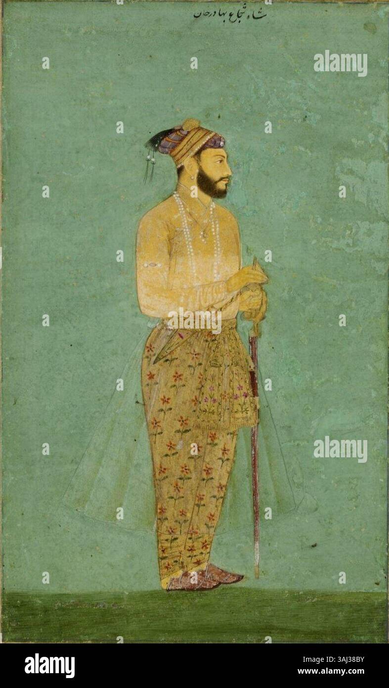 This 17th-century portrait depicts Shah Shuja Bahadur Khan, second son ...