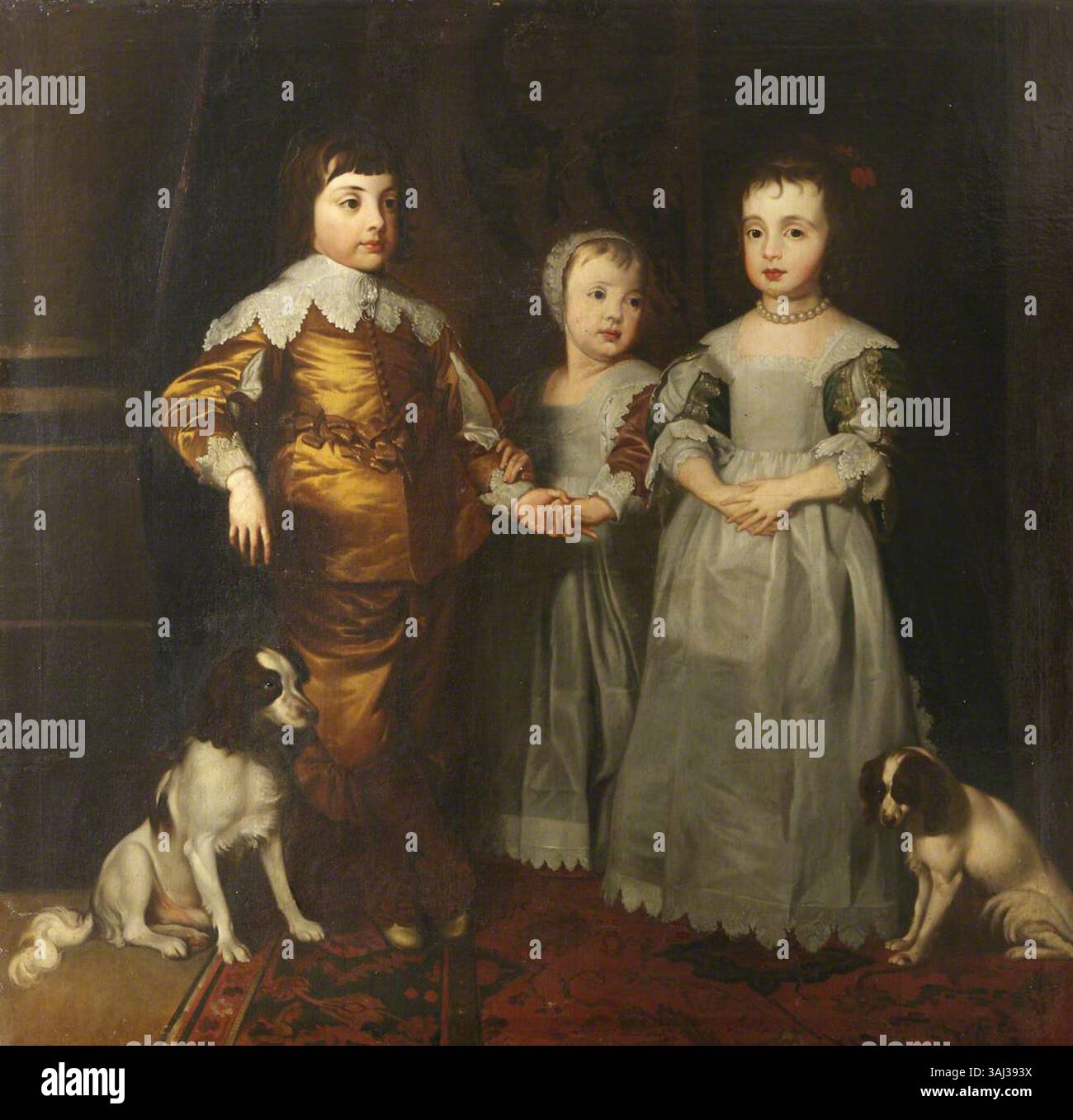 An after-Antony van Dyck painting depicting the three eldest children ...