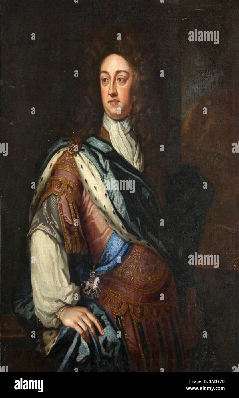 This 17th-century portrait, painted between 1700 and 1729, depicts ...