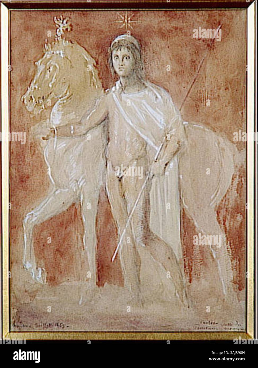 'Castor' by Gustave Moreau, painted between 1850 and 1895, depicts ...