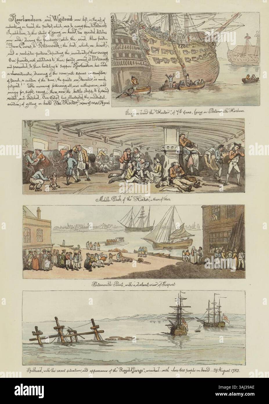 In this print by Thomas Rowlandson, a visual journey from London to the ...