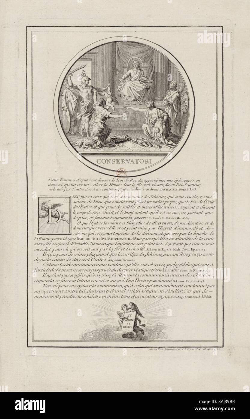 This engraving from the 1750s, after Nicolas Poussin, depicts the ...