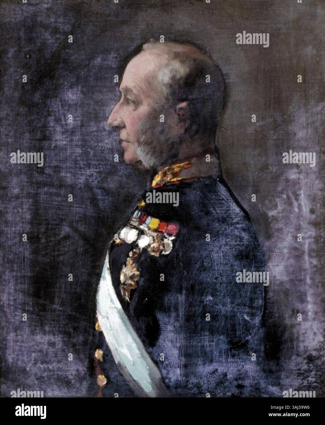 This portrait by John Lavery depicts William, 15th Lord Elphinstone, a ...