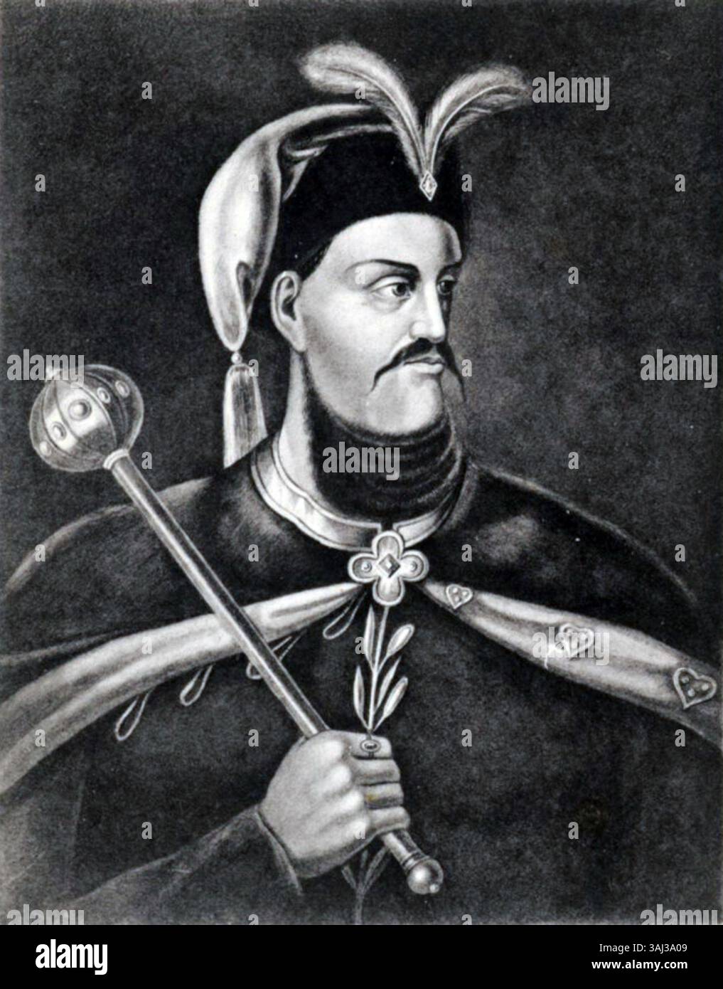 A reprint from 1885 depicting a portrait of Petro Doroshenko, a ...