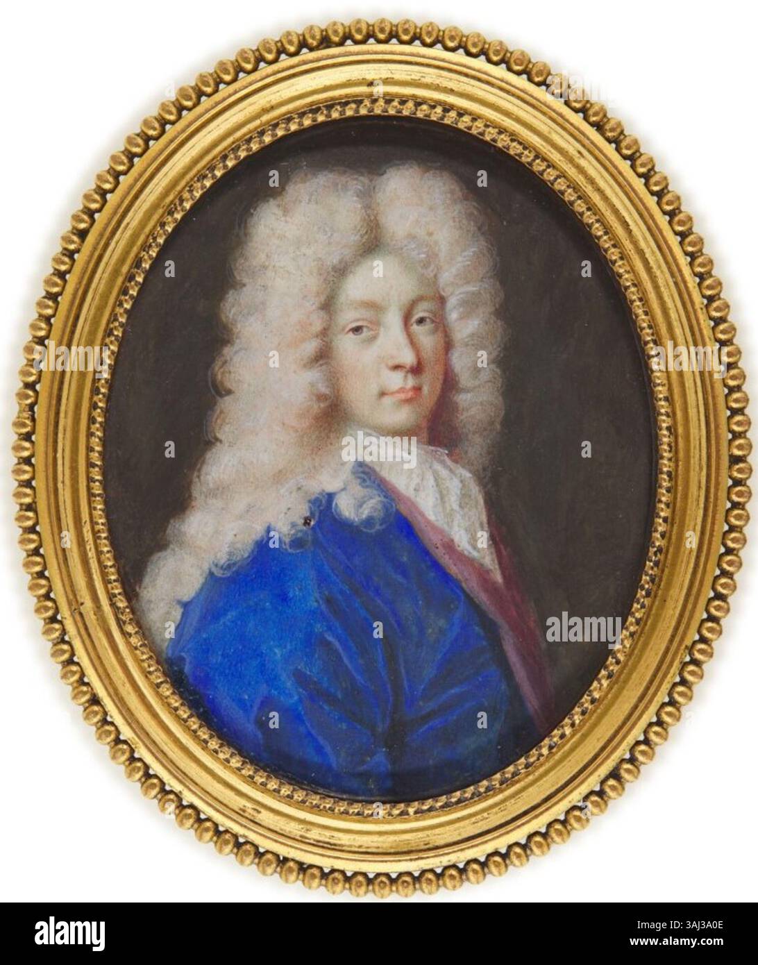 A circa 1700 watercolour and bodycolour portrait by Benjamin Arlaud ...