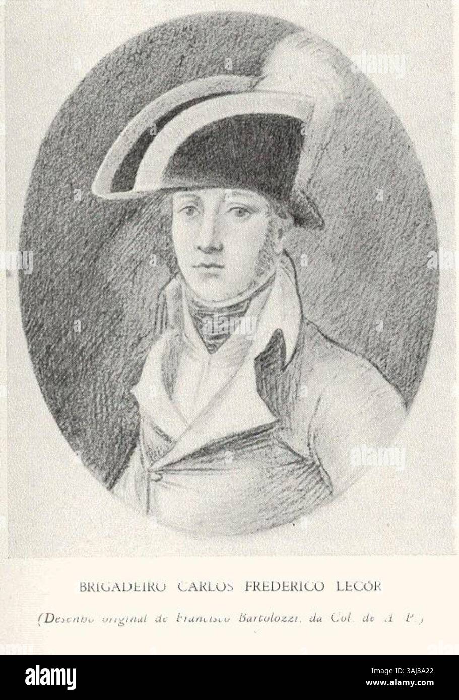 Francesco Bartolozzi's 1811–1813 drawing depicts Brigadeiro Carlos ...