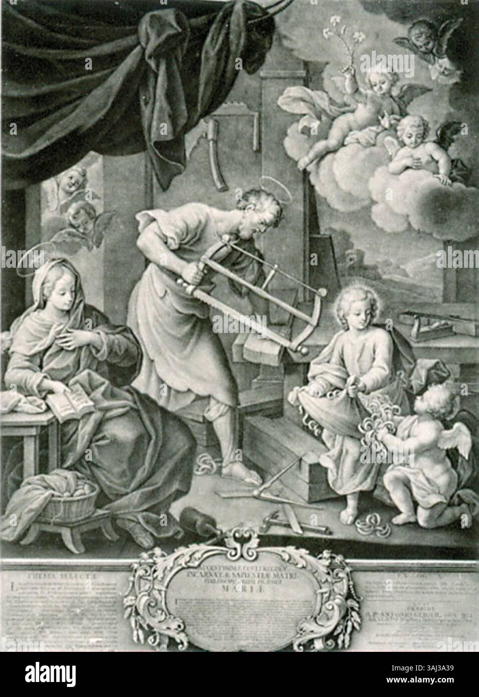 This mezzotint, created by Georg Philipp Rugendas the Elder, depicts ...