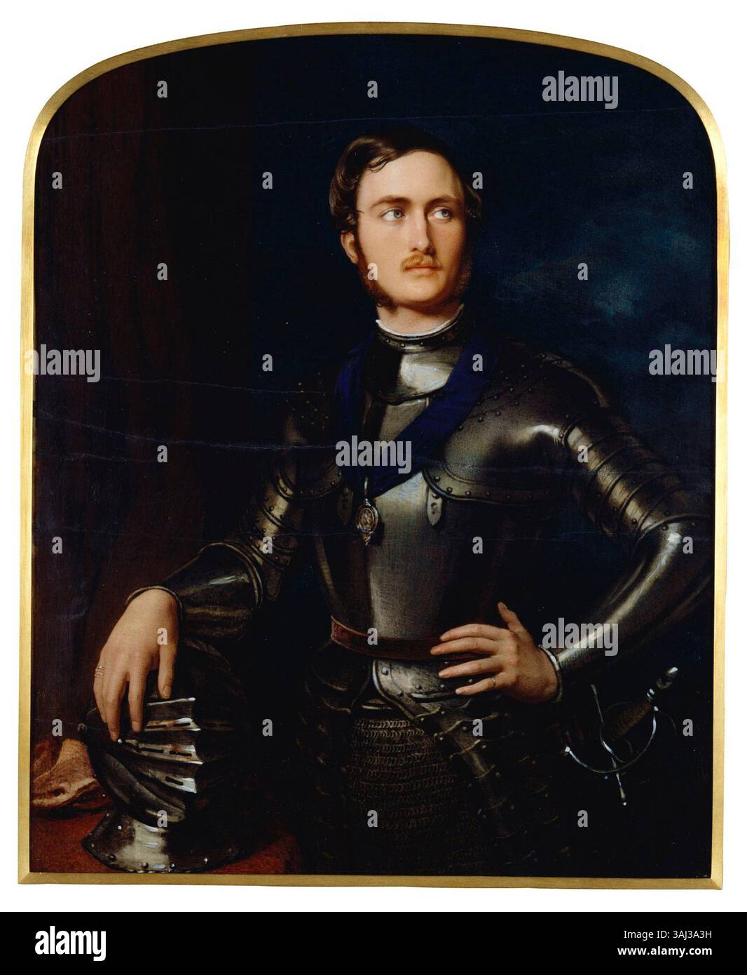 A watercolor portrait of Prince Albert of Saxe-Coburg and Gotha ...