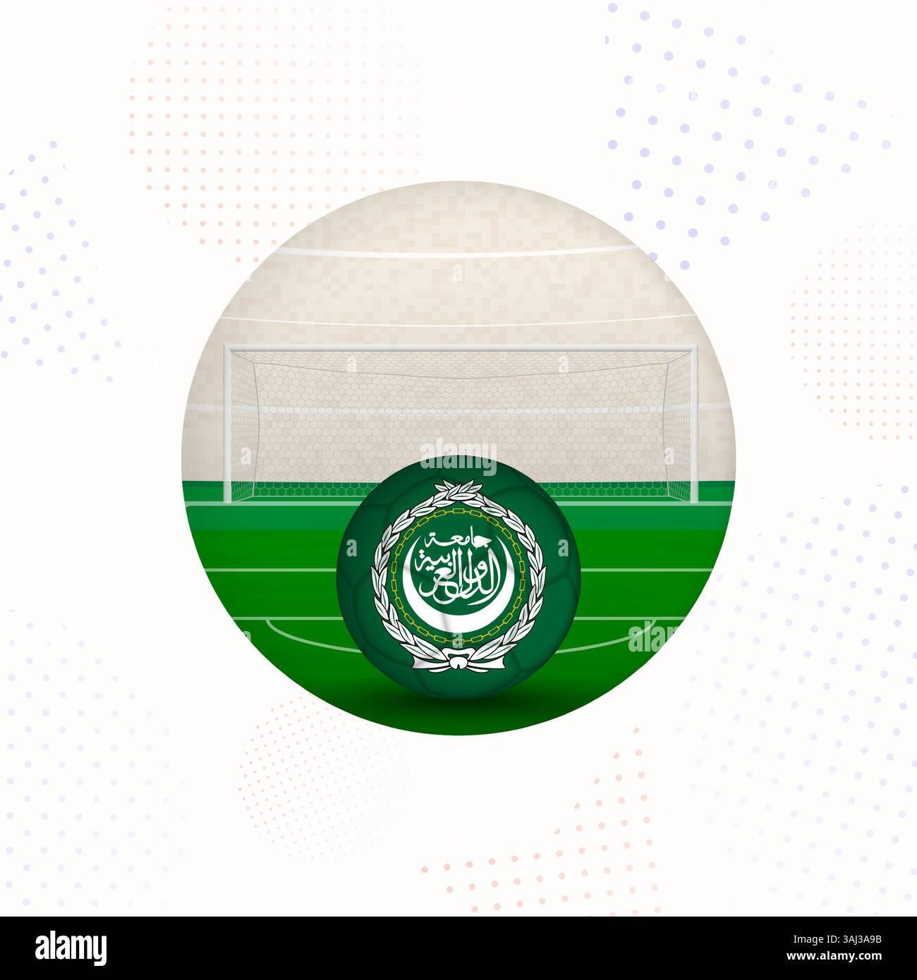 Arab league flag football Stock Vector Images - Alamy