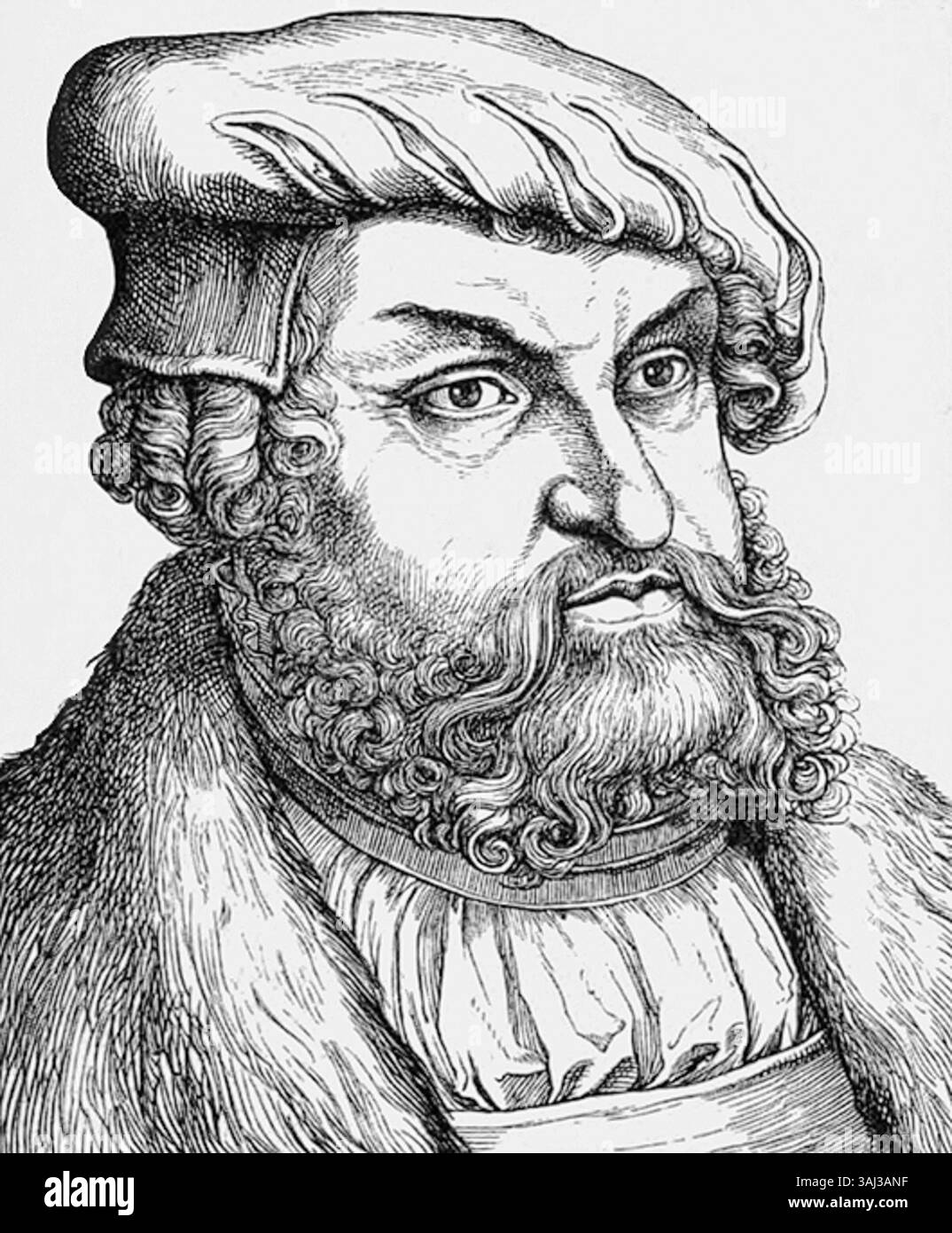 Portrait of John, Elector of Saxony (1468–1532), also known as John the ...