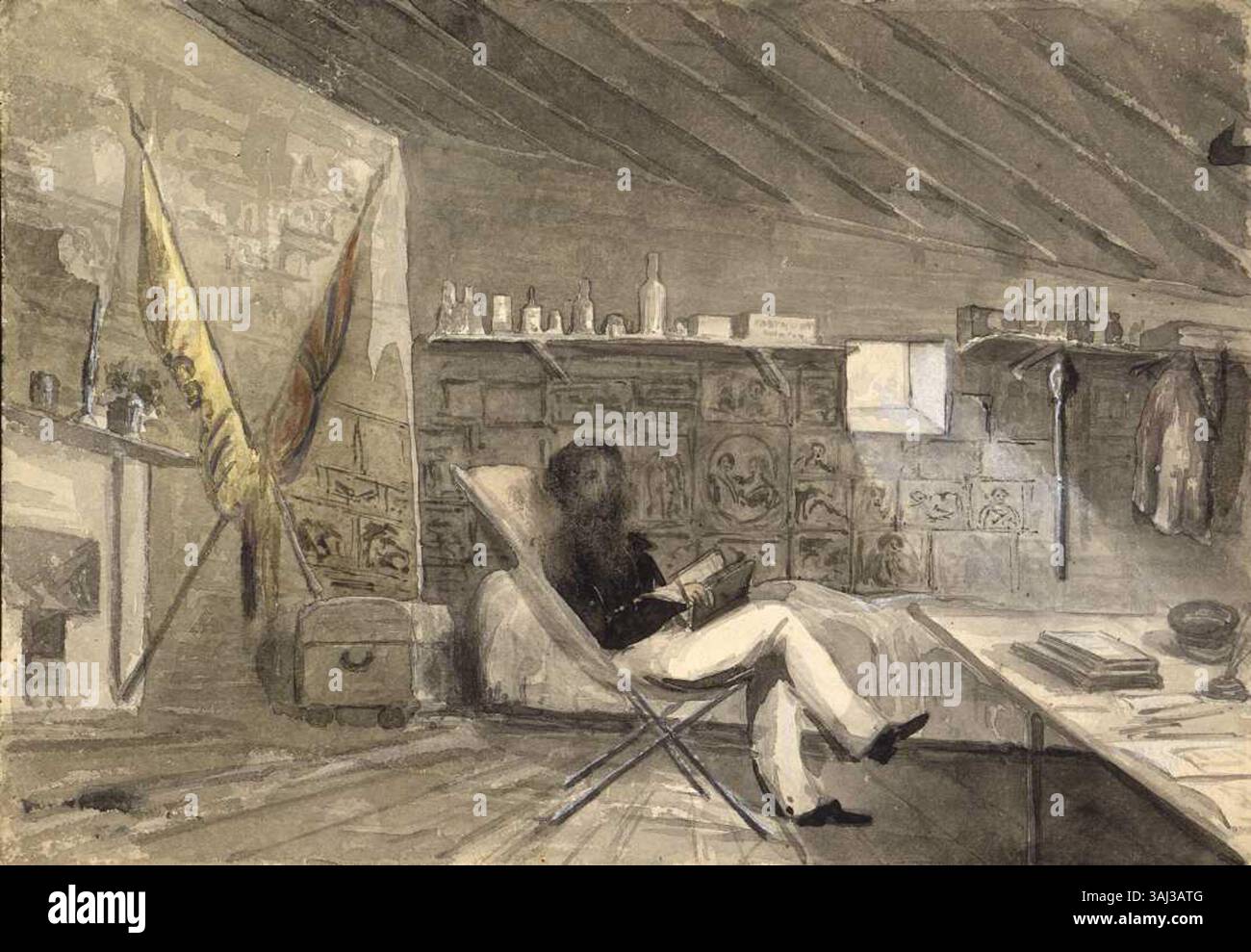 Lieutenant-Colonel Henry James Warre’s 1855 lithograph depicts the ...