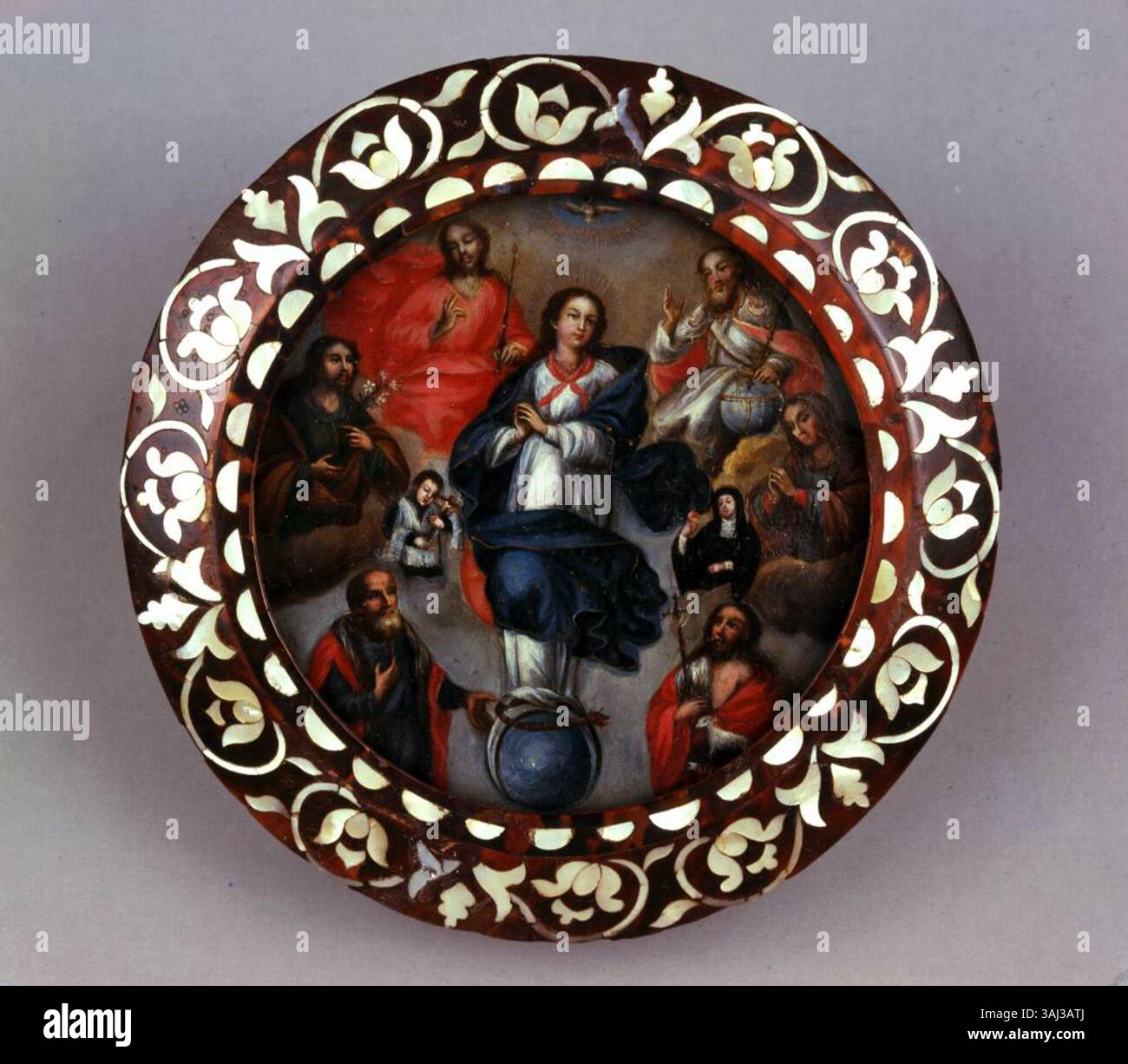 This circa 1780 painting depicts the Immaculate Conception, with the ...