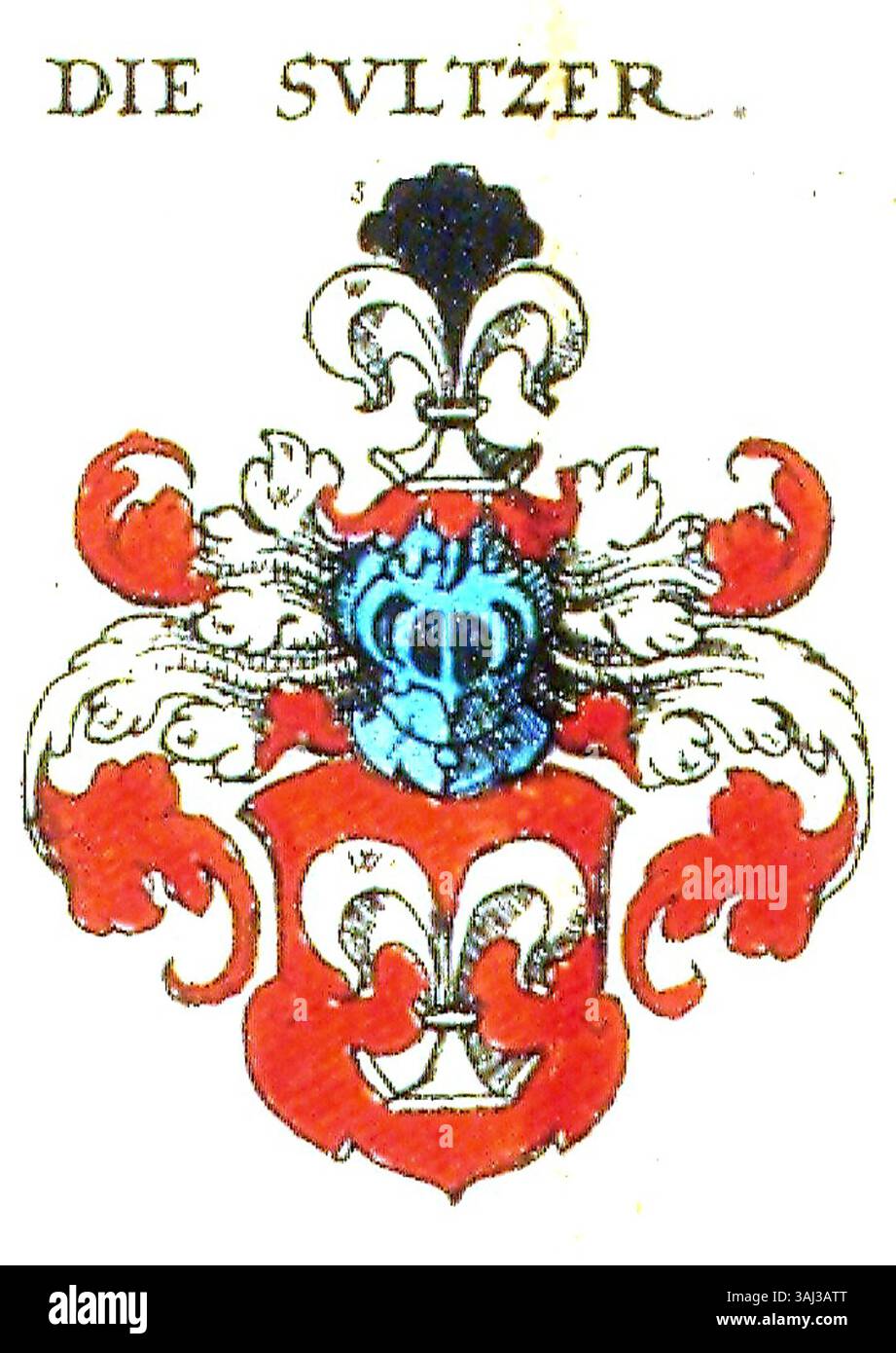 A 1605 heraldic coat of arms created by Johann Siebmacher, showing the ...