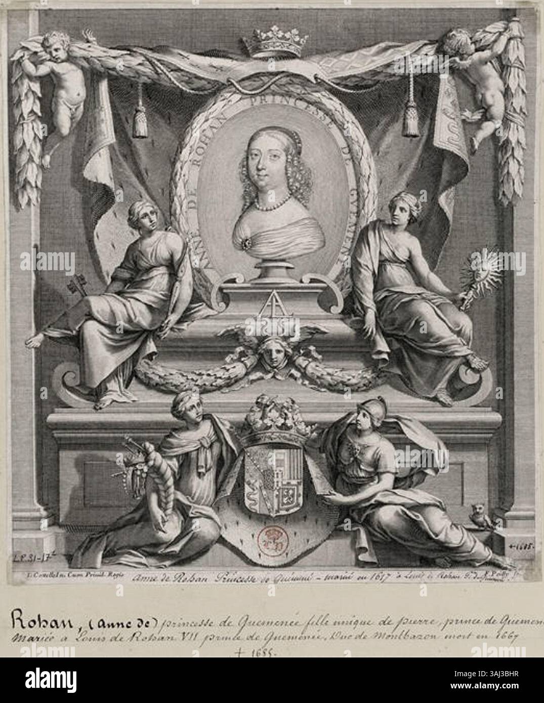 This 17th-century portrait, created by Jean Cotelle I, depicts Anne de ...