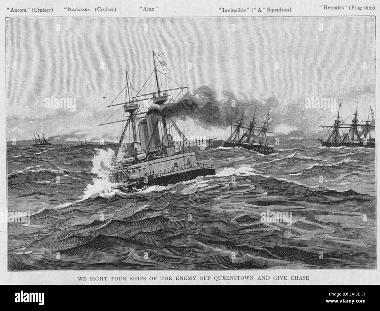 'The Naval Manoeuvres' illustration, from The Graphic, 7 September 1889 ...