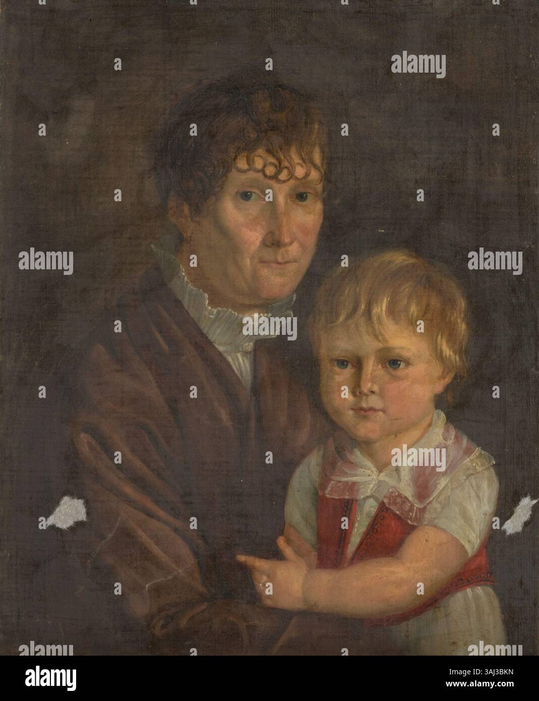 This portrait, created between 1701 and 1800, depicts Anna de Moers and ...