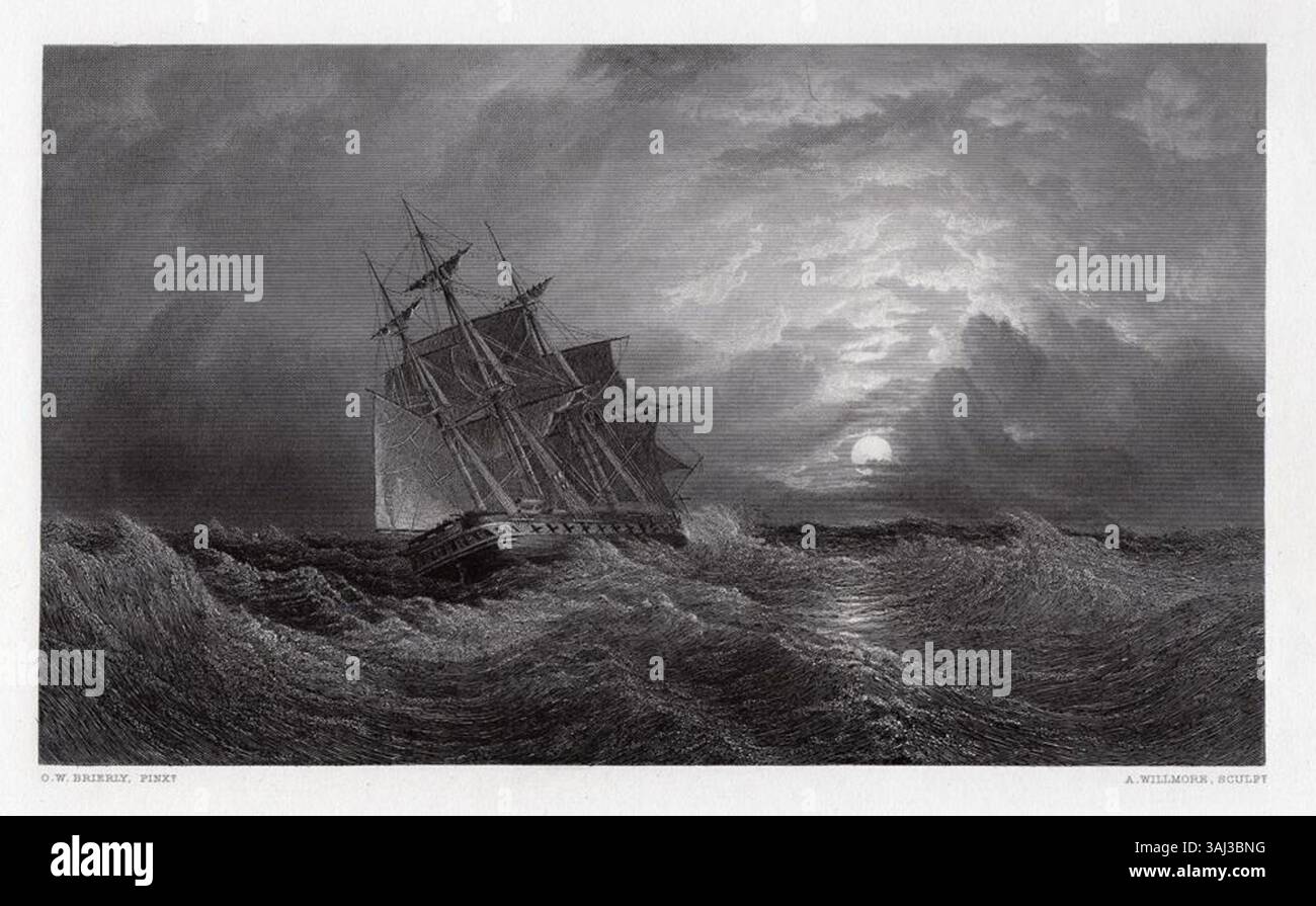 'HMS Galatea on a Cruise' by Oswald Walters Brierly, also known as 'HMS ...