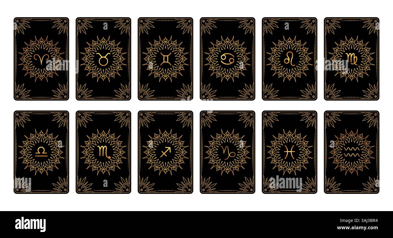 Collection of tarot cards Stock Vector Image & Art - Alamy
