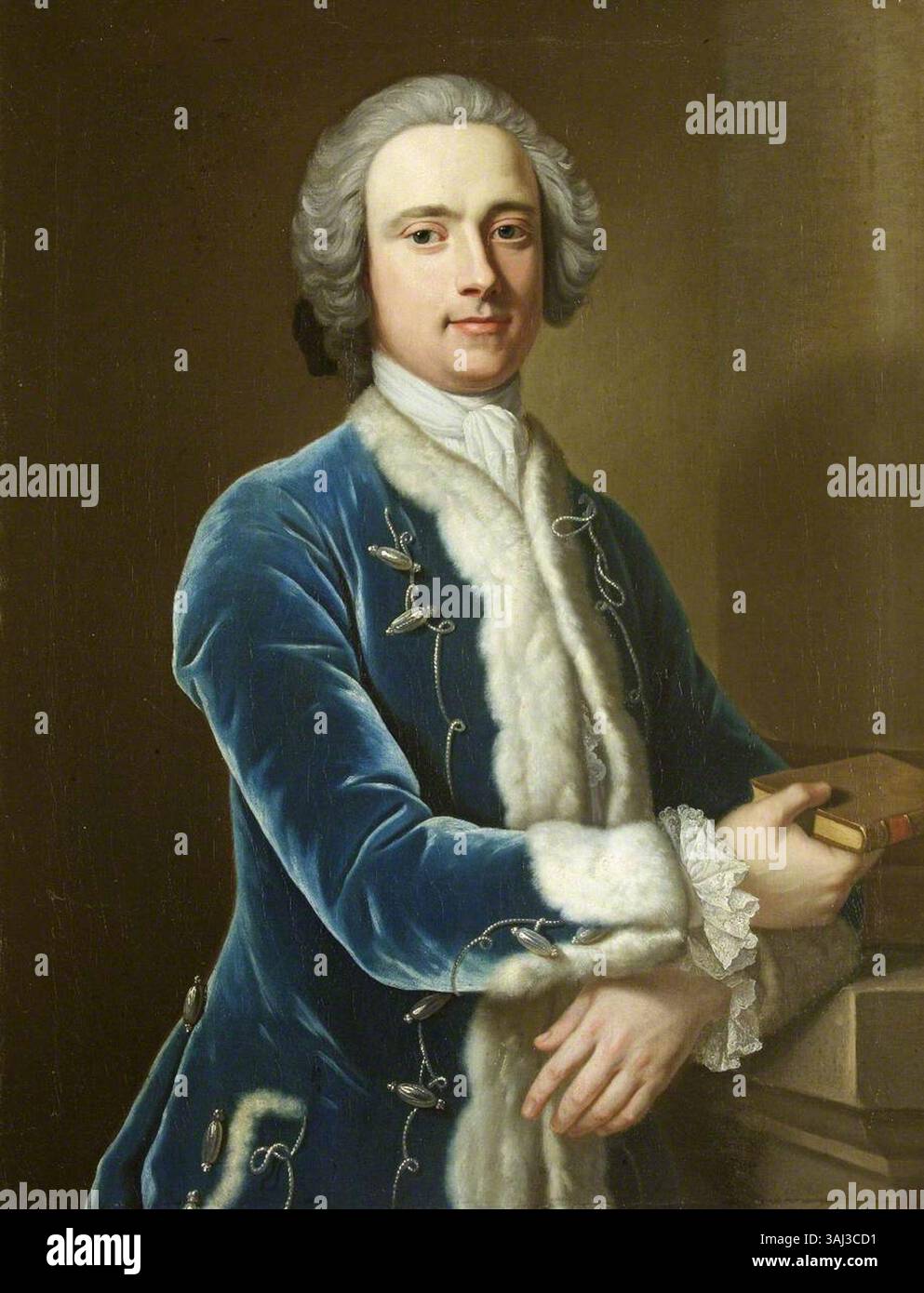 This portrait, attributed to George Knapton, features James Lenox Naper ...