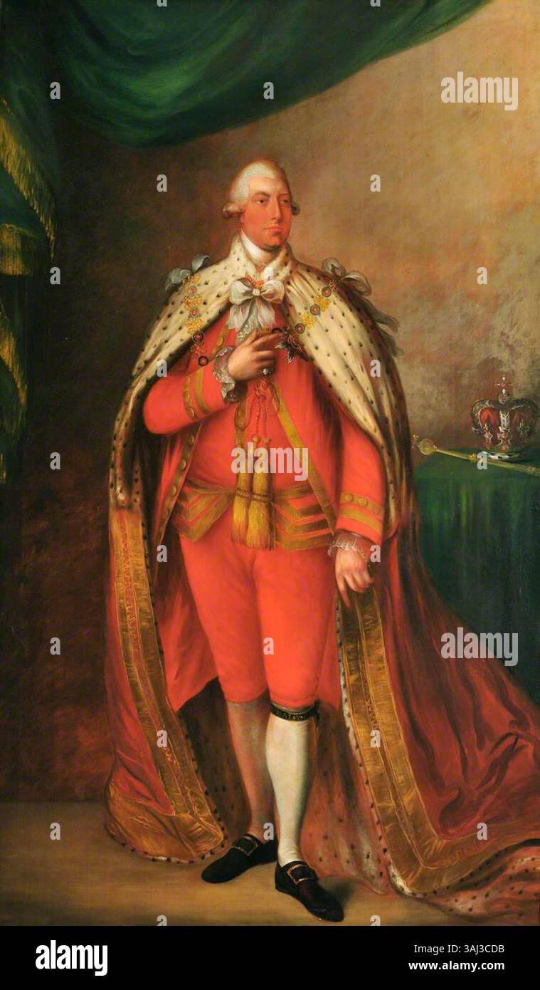 This portrait of King George III, painted by the studio of Gainsborough ...