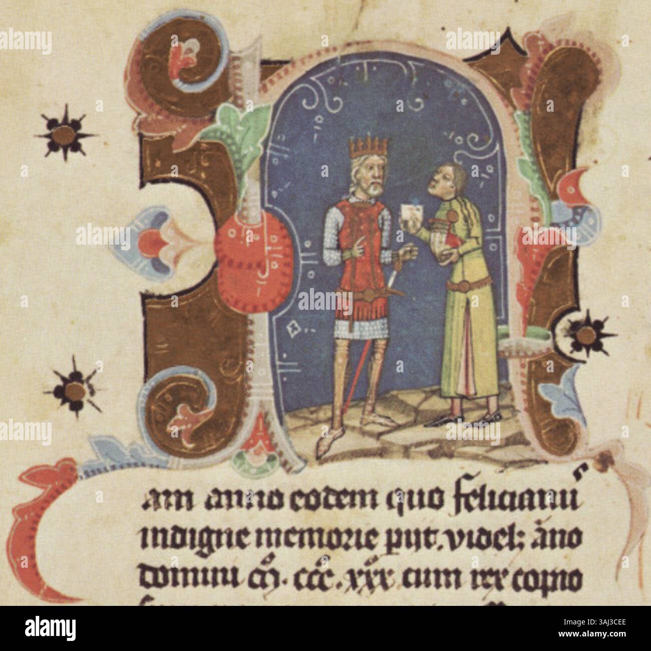 This 1360 illustration from the Hungarian manuscript Képes krónika ...