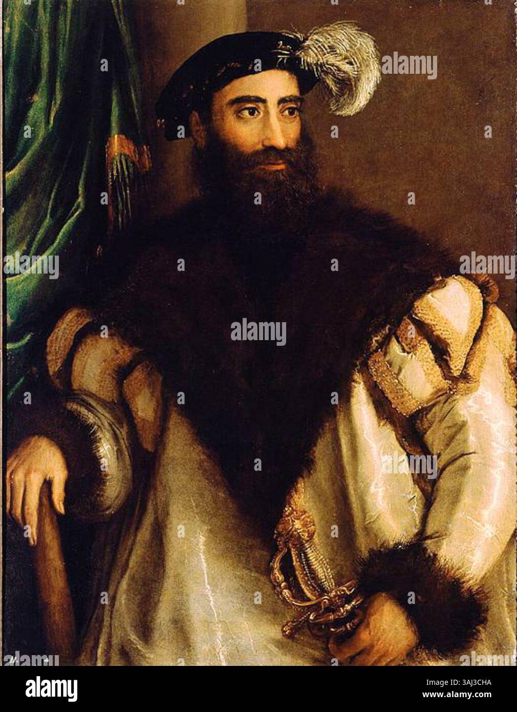 Titian's 1543 portrait of Pier Luigi Farnese depicts the influential ...