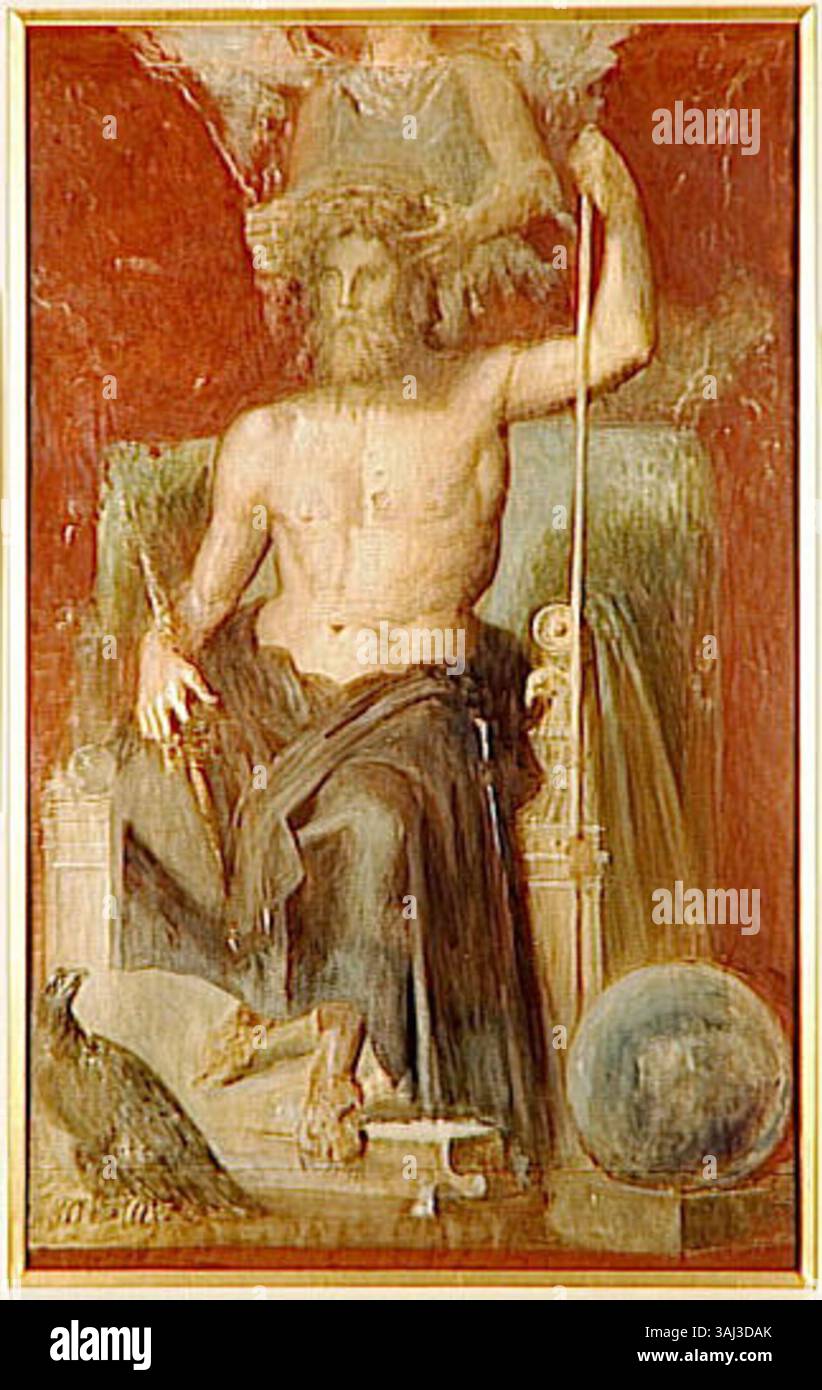 This painting by Gustave Moreau depicts Jupiter, the king of the gods ...