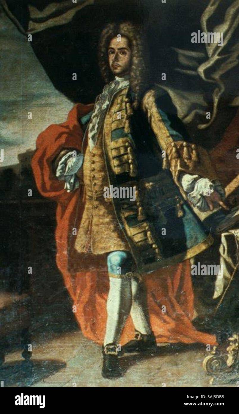 This 18th-century portrait depicts Duke Gennaro Girolamo Giordano ...