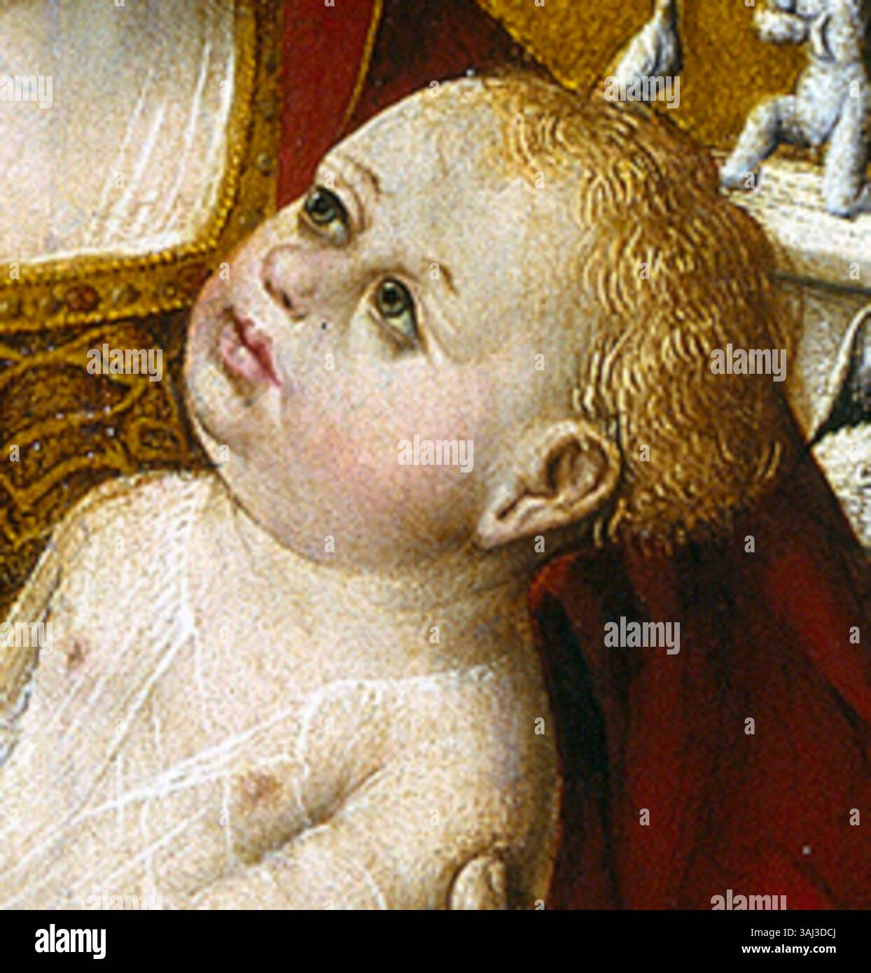 This religious artwork, created by the Master of the Virgin of the ...