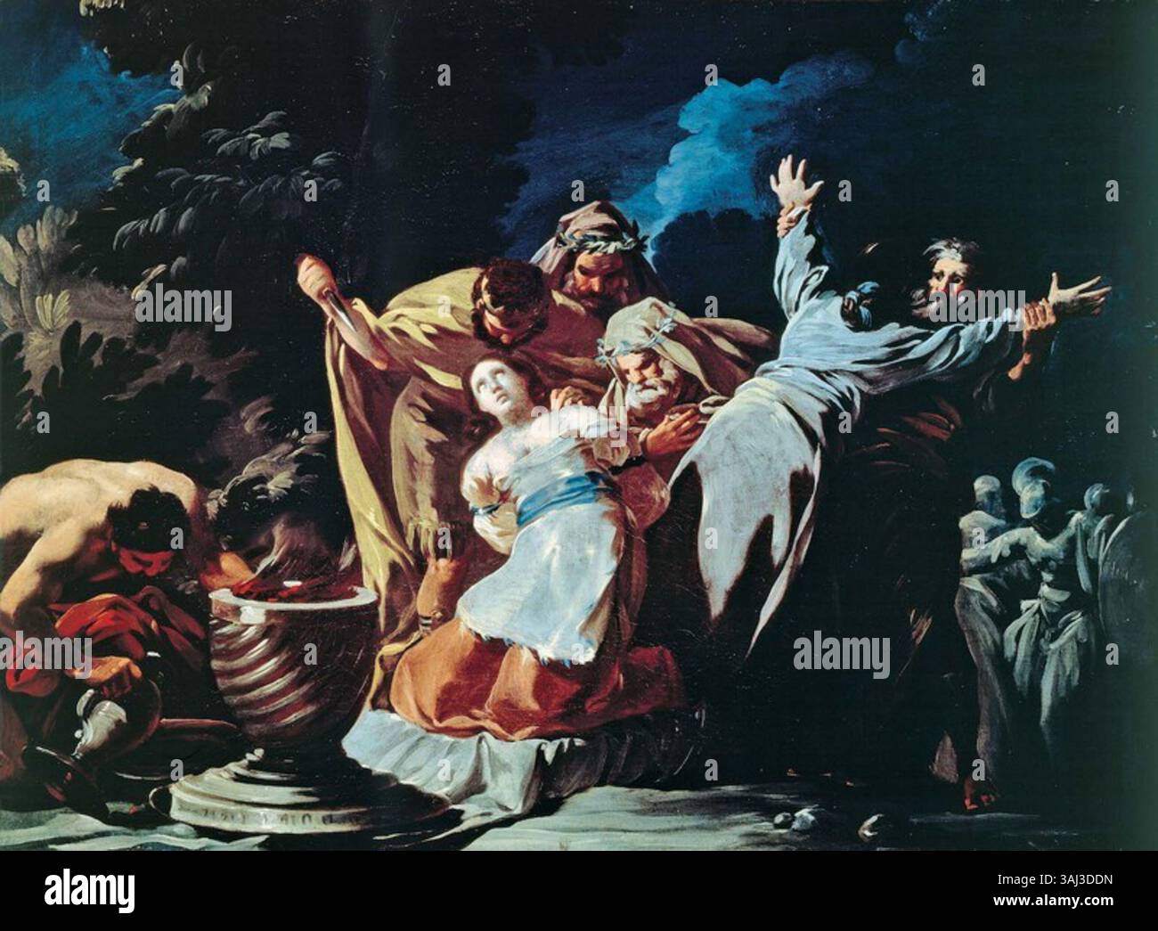 Francisco Goya's painting *Sacrificio de la hija de Jefté* (1774 ...