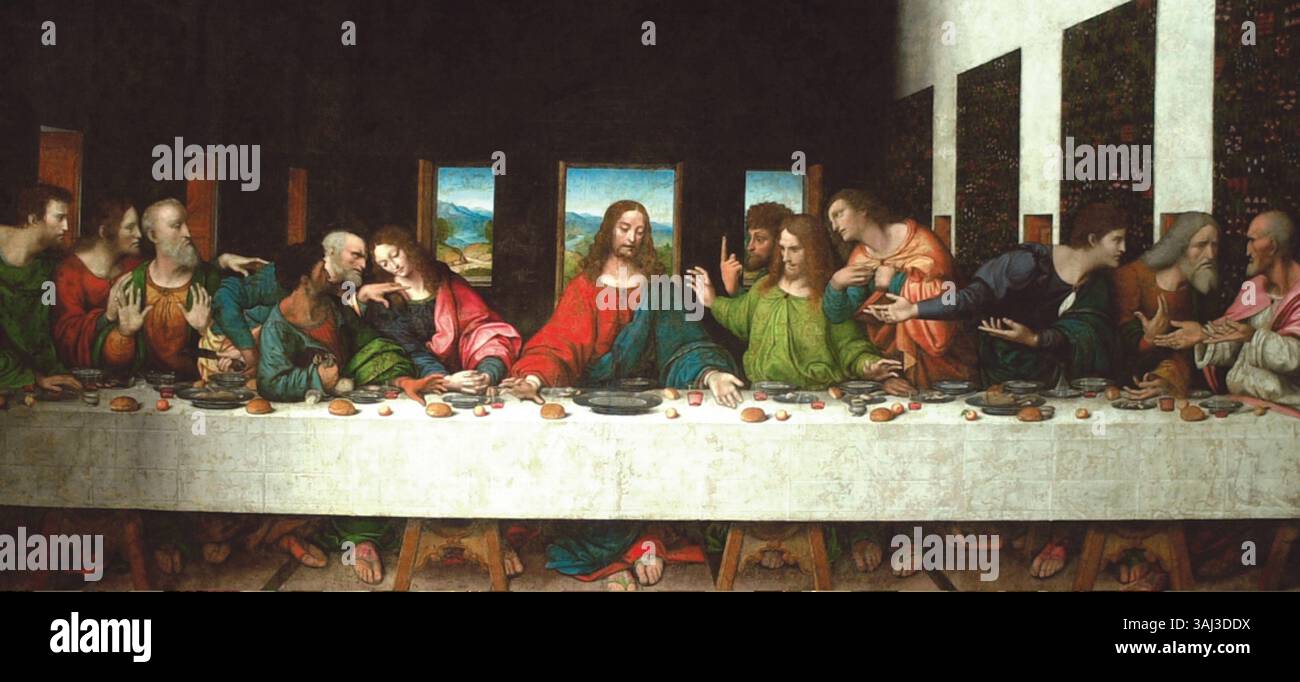 A 16th-century artist's copy of Leonardo da Vinci's 'The Last Supper ...