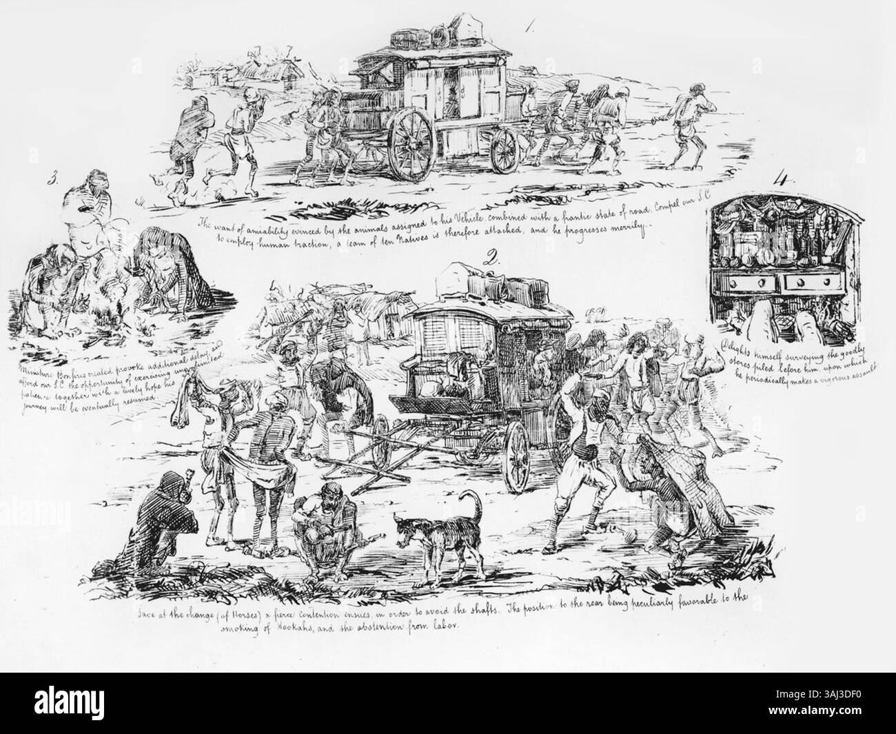 This 1860 print by Captain George Francklin Atkinson humorously depicts the special ...