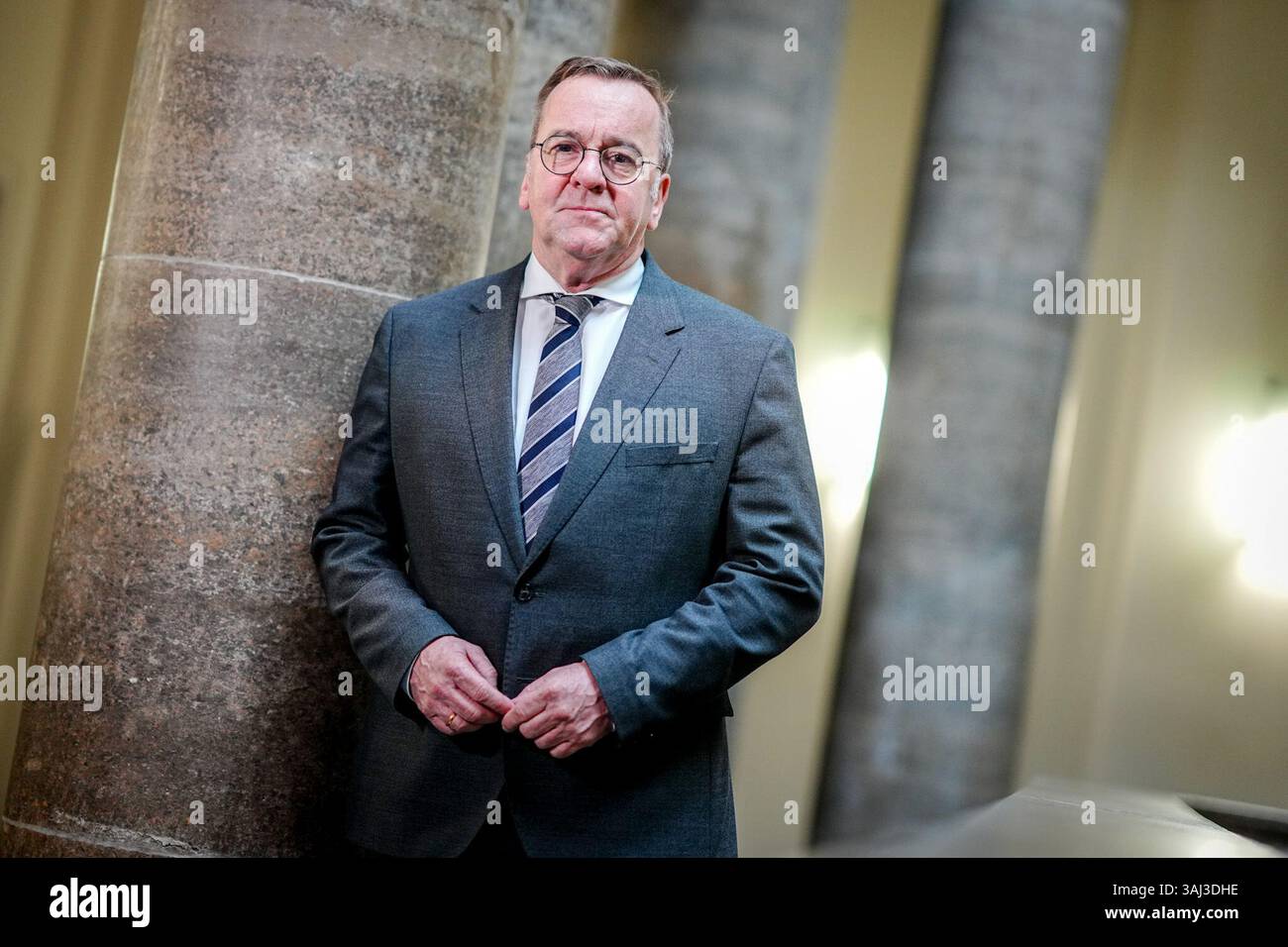 Berlin, Germany. 10th Apr, 2025. Boris Pistorius (SPD), Acting Federal ...