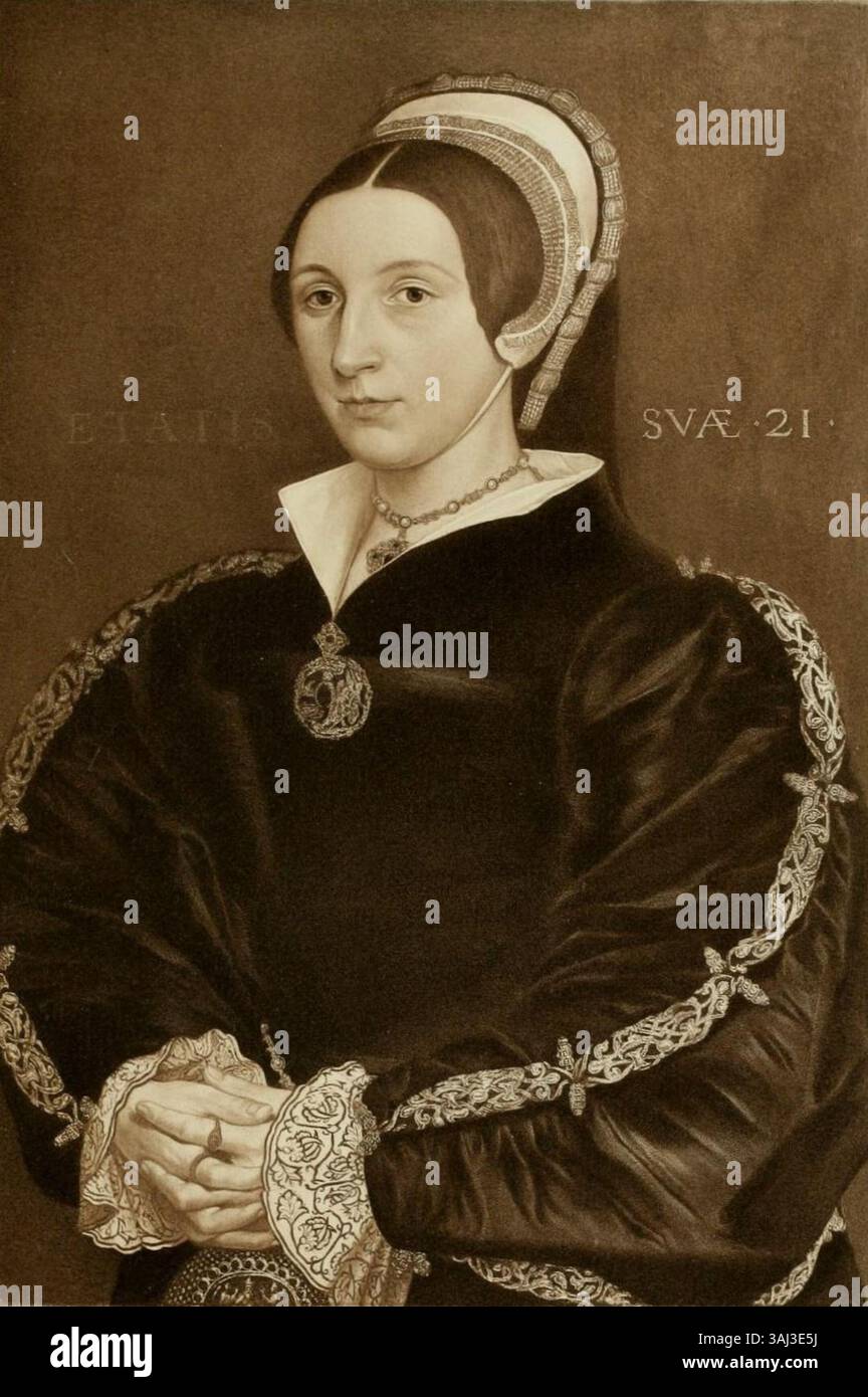 This engraving, attributed to an unknown artist after Hans Holbein the ...