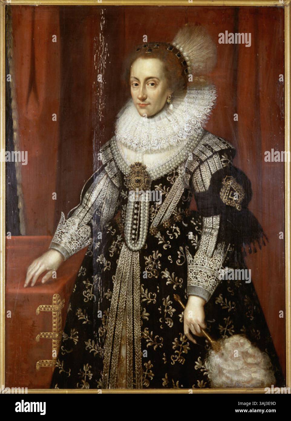 This 1629 oil painting by Michiel van Mierevelt depicts Elizabeth ...