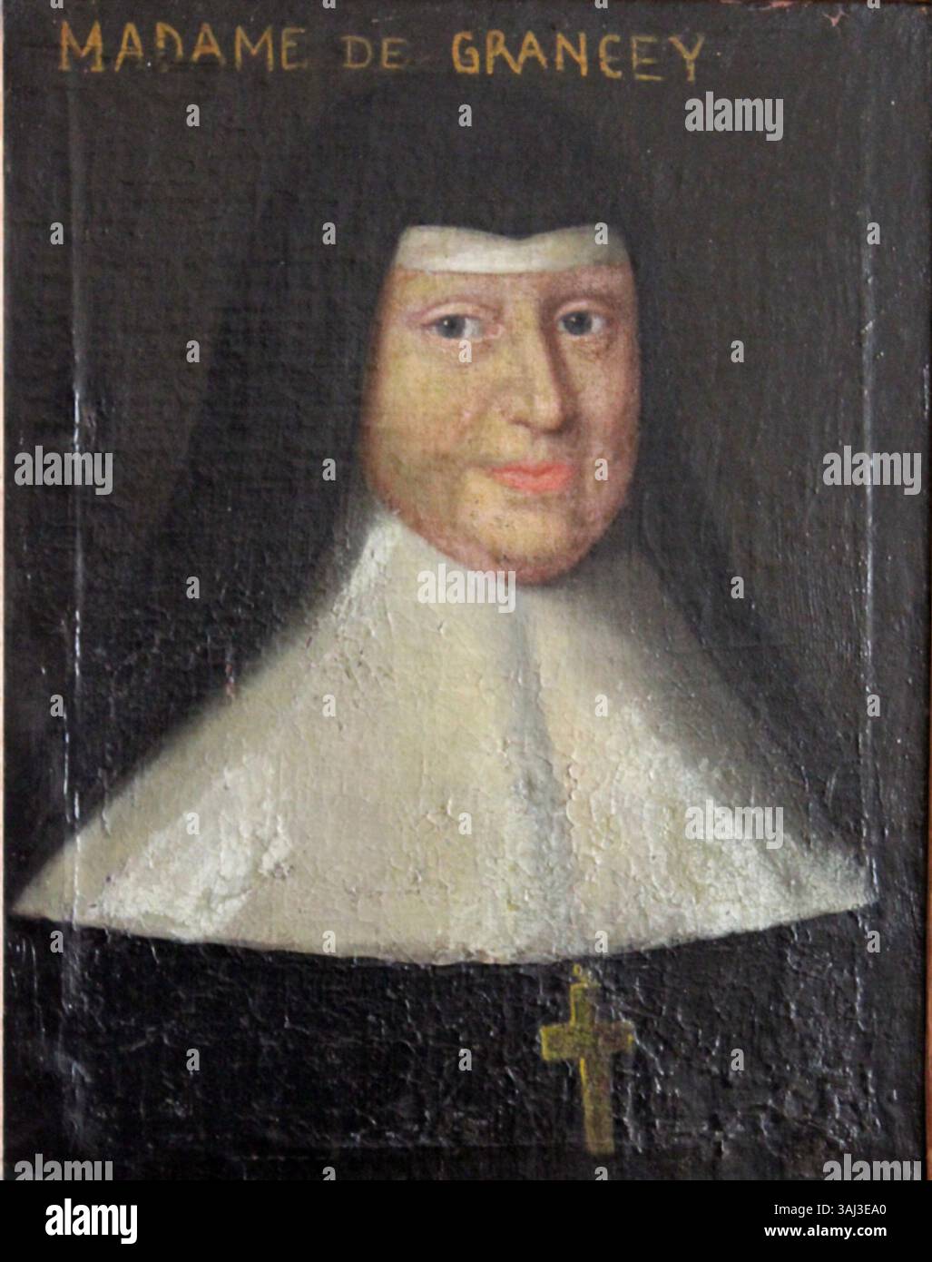 This 18th-century portrait depicts Marie-Madeleine de Médavy de Grancey ...