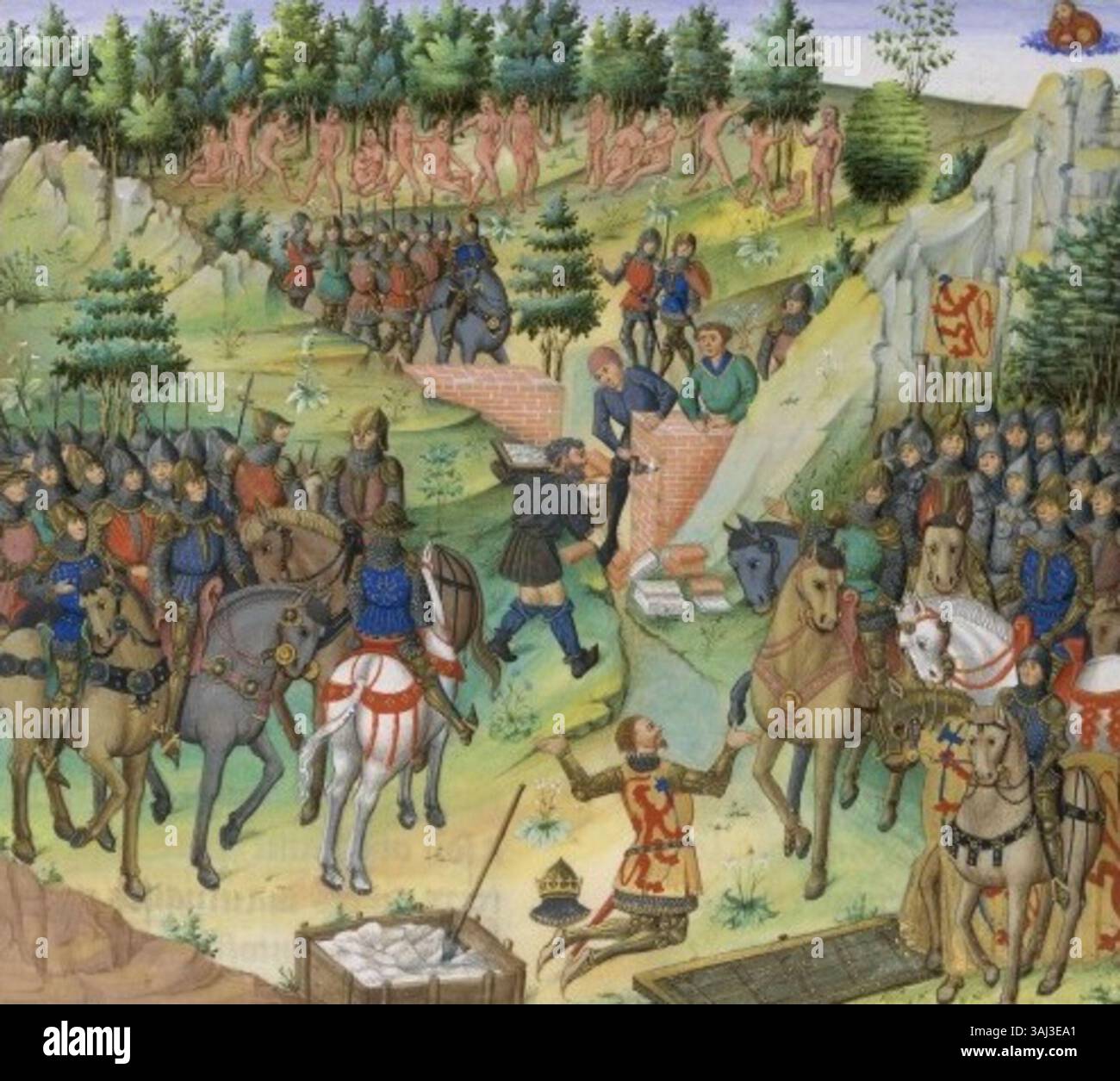 This 15th-century illustration by Jean Wauquelin depicts Alexander the ...