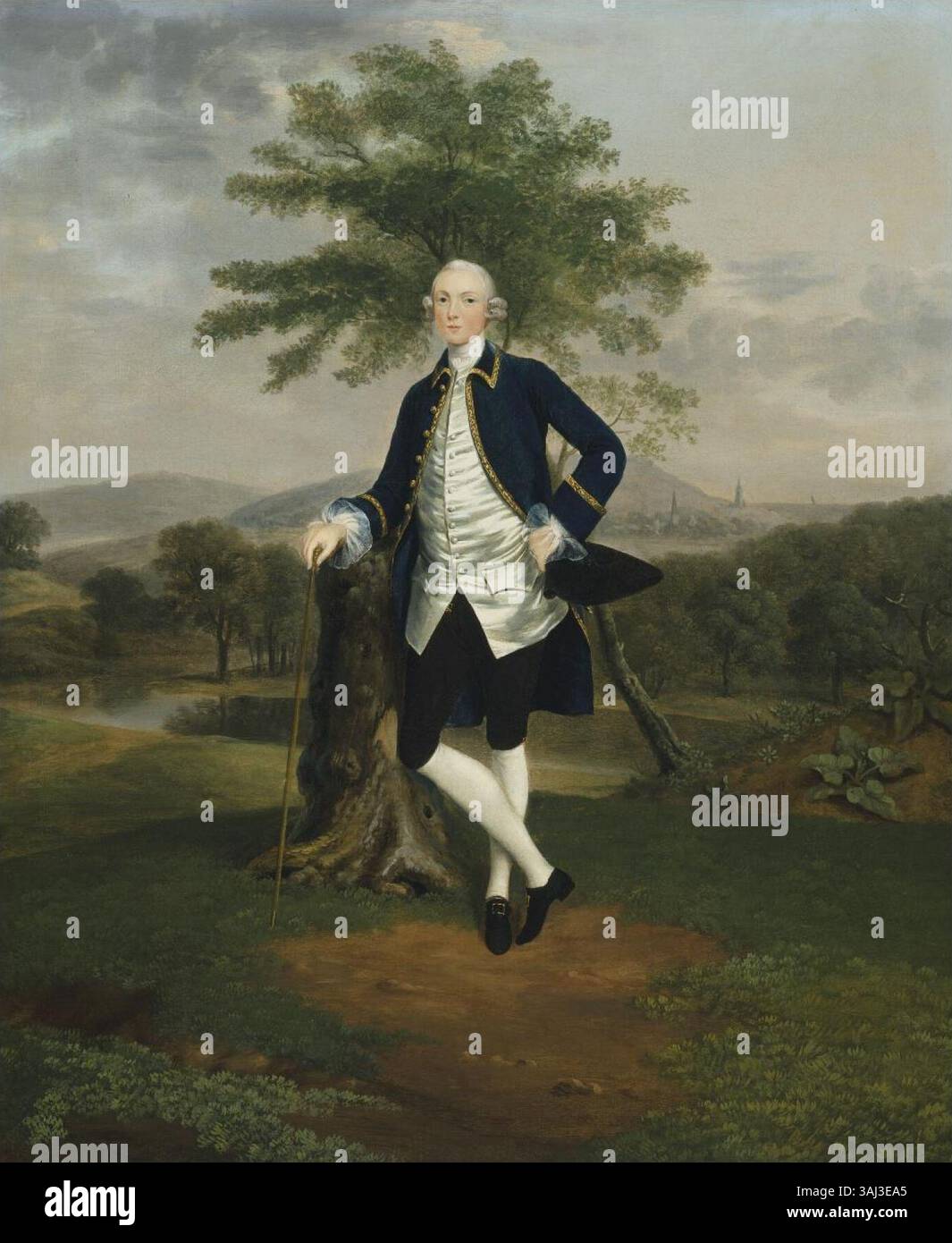 This 1751 portrait by Arthur Devis depicts Edward Travers of Trefalyn ...