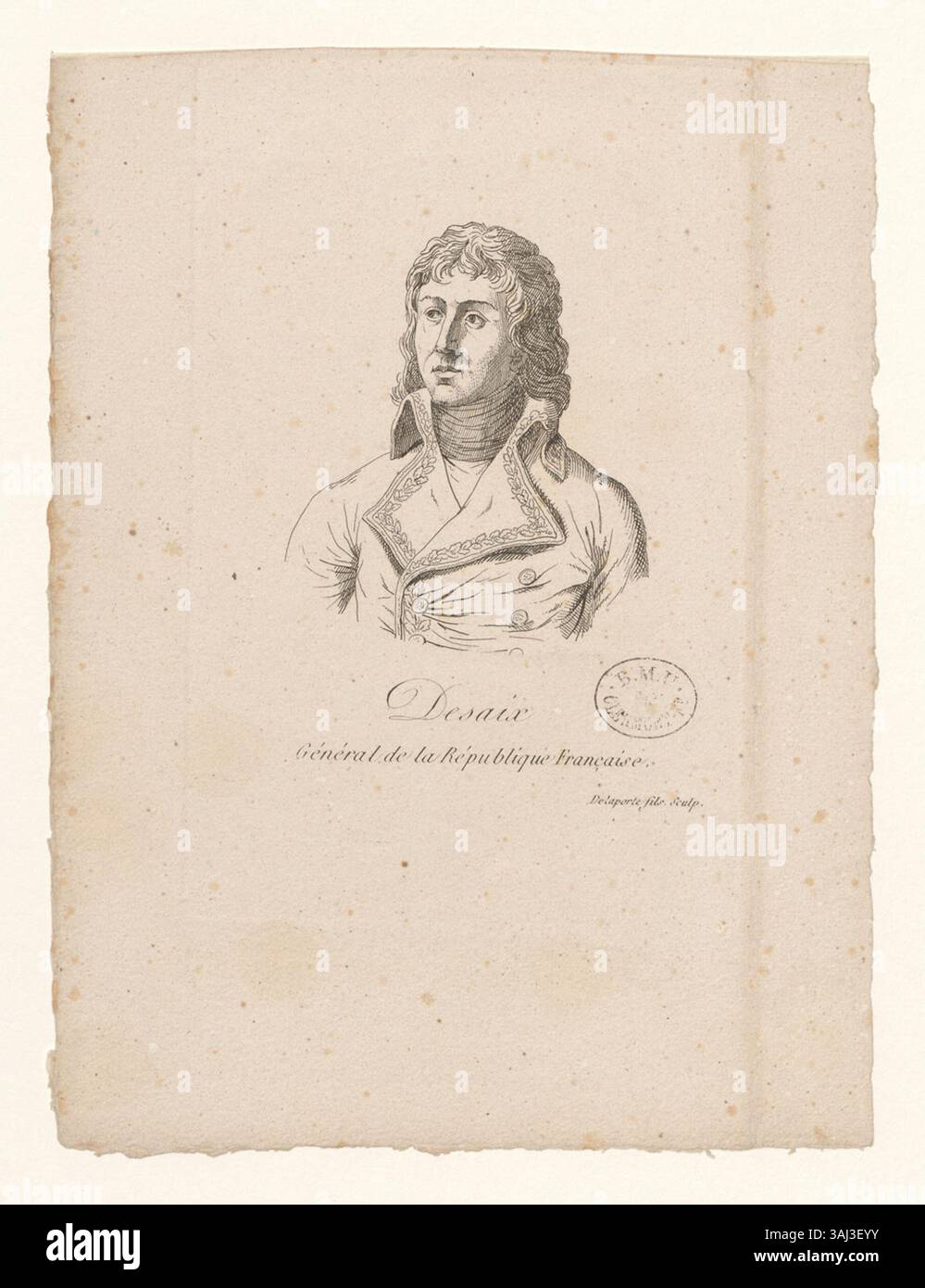 This intaglio print from the Boyer collection features Louis Desaix, a ...
