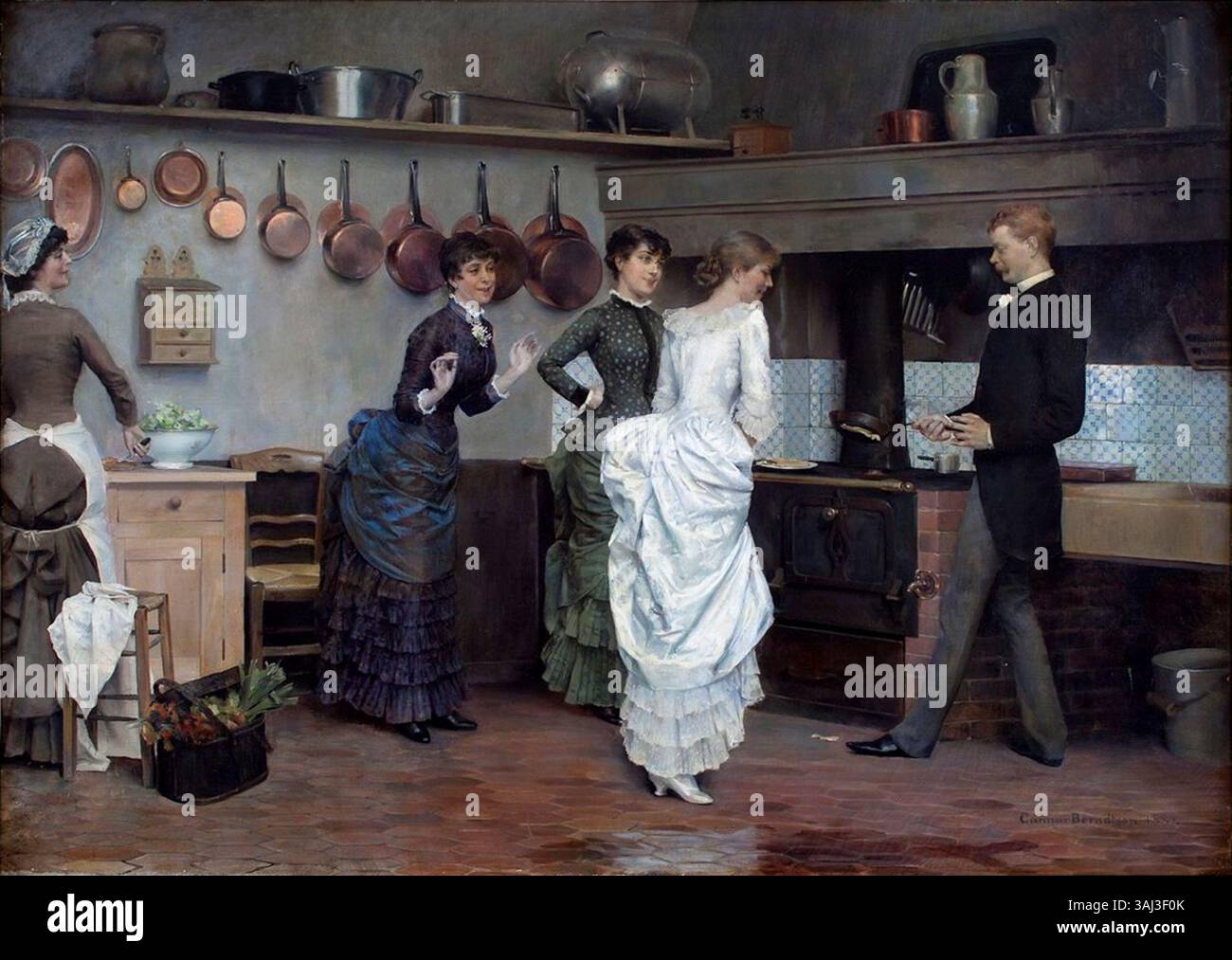 Gunnar Berndtson’s 1882 painting 'Laskiaistiistai' depicts the Finnish ...