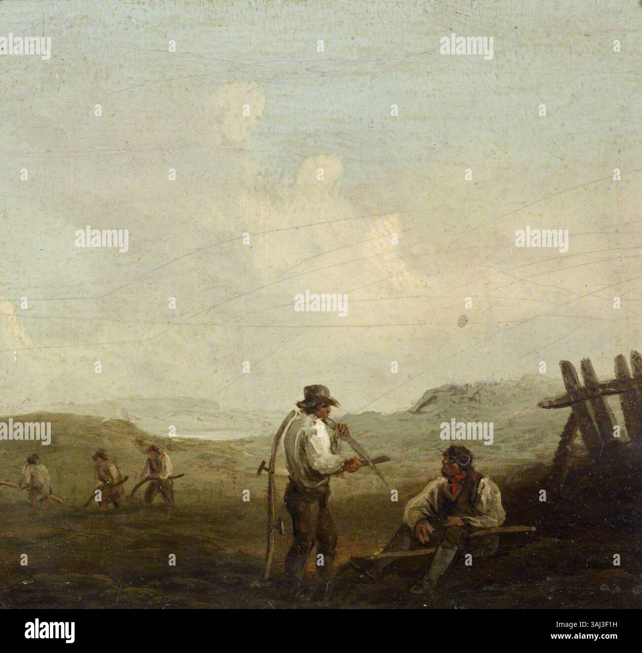 This 19th-century British painting, in the style of George Morland ...